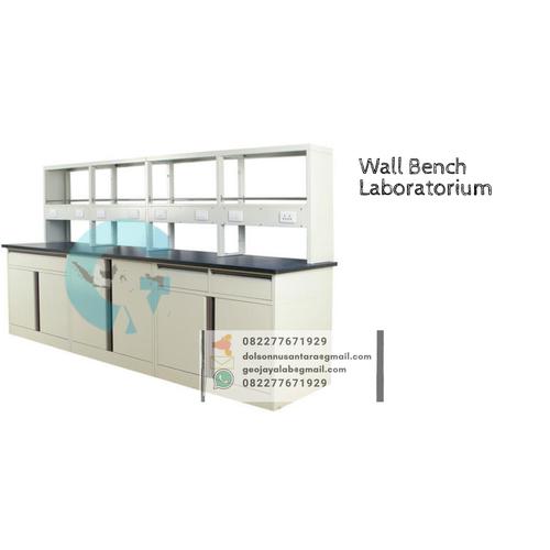 Jual Wall Bench Laboratorium dengan Rak Reagen Meja Dinding Lab - Kab ...