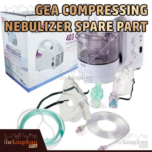 Promo GEA 402Ai 403C Air Compressing Nebulizer Mesin Uap Asma Compressor - Cannula Adult L ...
