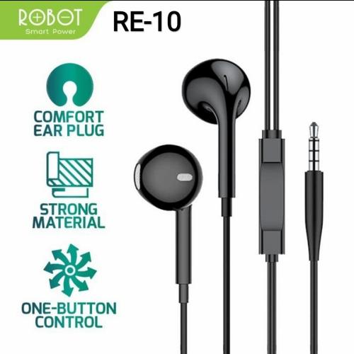 Jual Earphone Robot RE10 Headset Semi In-Ear - Robot RE-10 Headset Bass ...