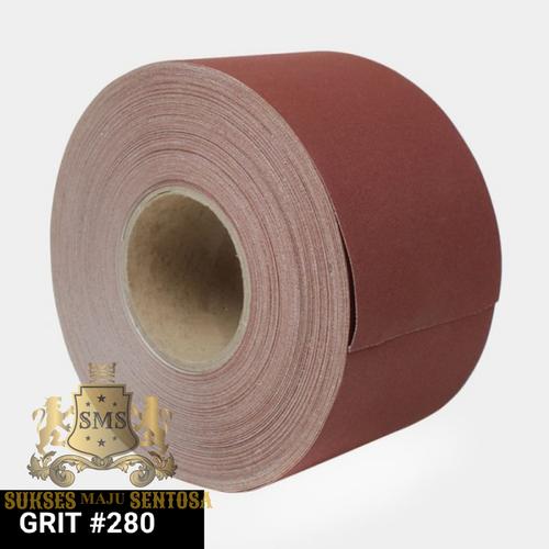 Jual AMPLAS ROLL METERAN GRIT#280/AMPLAS BESI KAYU TEMBOK HARGA 1 ROL ...