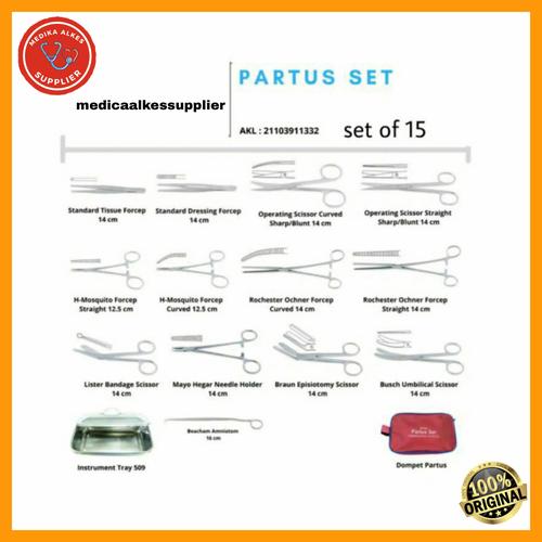 Jual Partus Set / Partus Alat Bedah Lengkap Instrumen Kedokteran - Kota ...