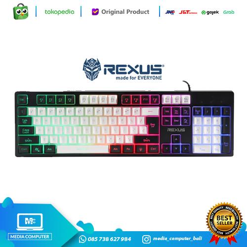 Jual Keyboard Gaming REXUS BATTLEFIRE K9E WHITE BLACK - Kota Denpasar ...