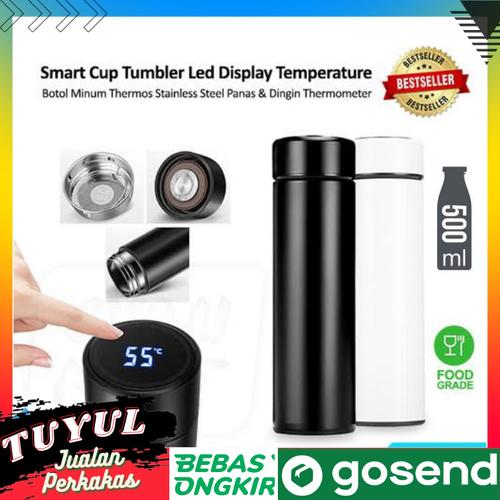 Jual Botol Minum Termos Air Panas Dingin Smart Cup LED Thermos ...