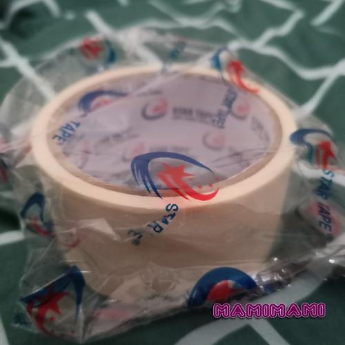 Jual MASKING TAPE 48 MM / LAKBAN KERTAS 2 INCH BESAR 5CM STAR TAPE ...
