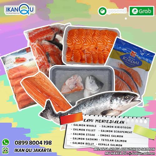 Jual IKAN QU MART - Salmon all in one (hampers salmon norway) / ikan ...