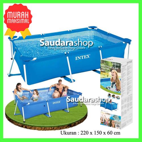Jual Intex 28270 Rectangular Frame Pool Small / Kolam Renang Keluarga ...
