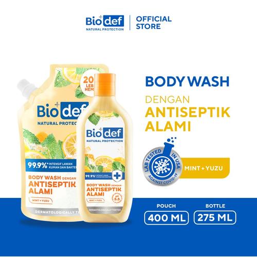 Promo Biodef Natural Protection Paket Body Wash Yuzu ( 275 ml & 400 ml ...