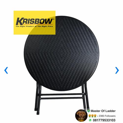 Jual Krisbow Meja Taman Lipat Bulat 80 cm/Round Table Rattan Dia 80 cm ...