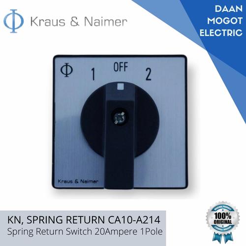 Jual spring return switch 3pos 20A 1pole KRAUS NAIMER CA10-A214 - LOWER-RAISE - Jakarta Barat ...