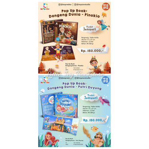 Jual Pop Up Book Dongeng Dunia Pinokio/Putri Duyung. Buku Cerita Anak - Putri Duyung - Kota ...