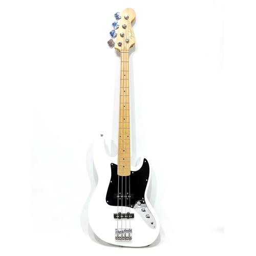 Jual Bass Listrik Elektrik Merk Fender Jazz Bass Putih Bonus Kabel Jack ...