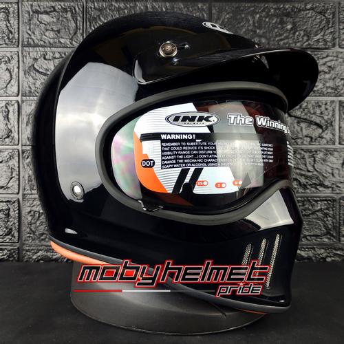 Jual Helm INK Trooper Solid - Black Glossy - Hitam Glossy - M - Kab ...