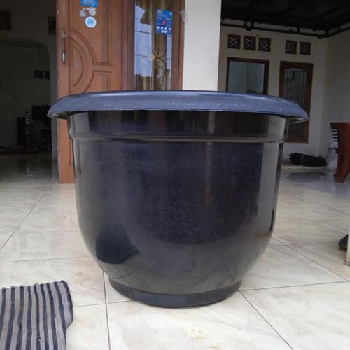 Jual Pot Tanaman Jumbo Cempaka 100/Pot Bunga Besar Ukuran 100 - Hitam ...