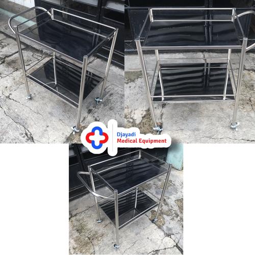 Jual Meja Troli Instrumen/Instrument Trolley 2 Susun Stainless Steel ...