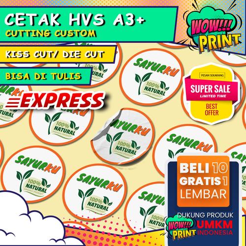 Jual Cetak Stiker Label HVS A3+ EXPRESS 1 HARI JADI / Cetak Label ...