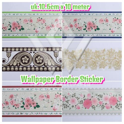 Jual Wallpaper Sticker Dinding List Border Dinding 10,5cm x 10M - HY ...