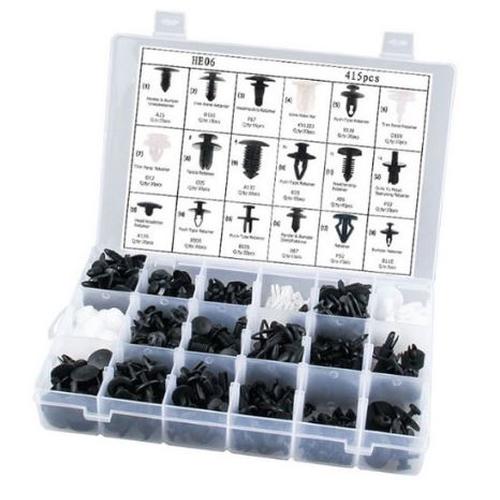 Jual Paket 415 pcs Baut Klip Rivet Mobil Kancing Panel Interior Mobil ...