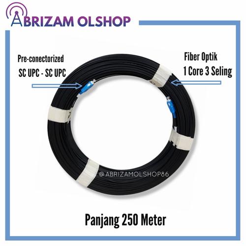 Jual kabel fiber optik precon 250 meter siap pakai sudah ada fast con ...