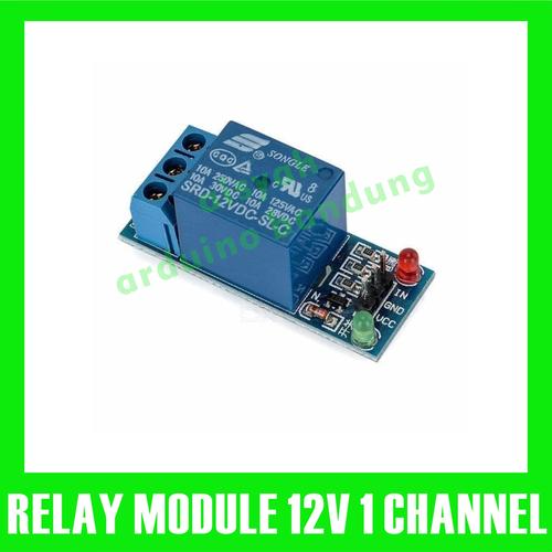 Jual relay module low trigger 1 channel DC 12v untuk rangkaian otomatis ...