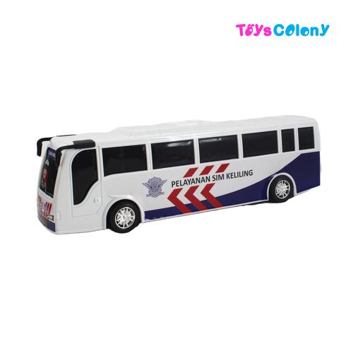 Promo Mainan Kendaraan Bus Polisi Police Bus Friction RKC02041-4 ...