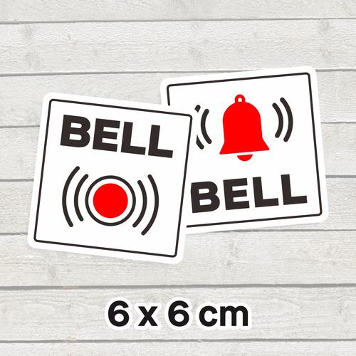 Jual Sticker Label BELL Stiker Sign Marka Dinding Kaca Vinyl Bell 6 x 6 ...