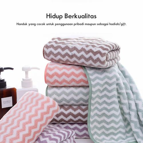 Jual Handuk Wajah Handuk Mandi Kain Lap Tangan Microfiber 35x75cm ...
