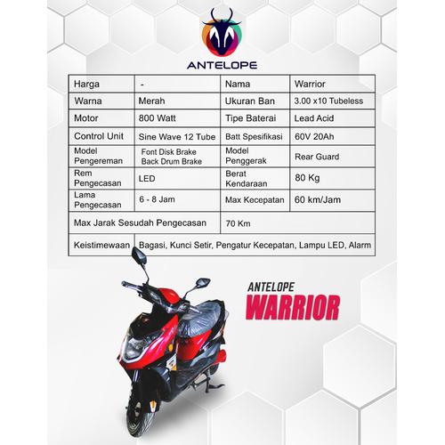 Jual Sepeda Motor Listrik Antelope Warrior - Kota Surabaya - Blinking ...