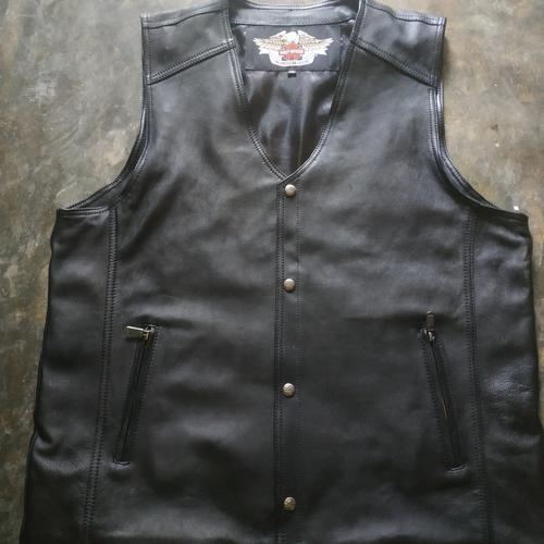 Jual Rompi kulit asli,rompi kulit harley davidson,rompi terlaris ...
