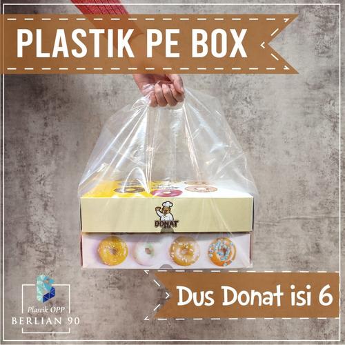 Jual Plastik PE Box Bening Plastik Dus Donat 1/2 Lusin Plastik Box ...