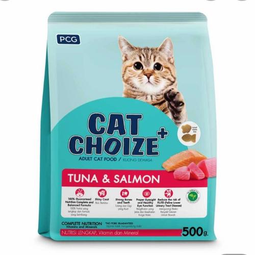 Jual Cat choice plus makanan kucing kering tuna dan salmon 500 gr ...