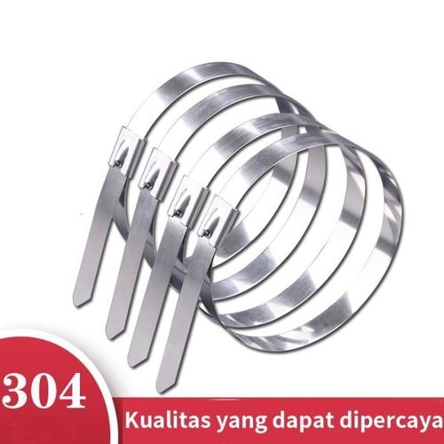 Promo ASANO Cable Ties STAINLESS 4.6 x 150 200 300 360 400 Tali Ripet ...