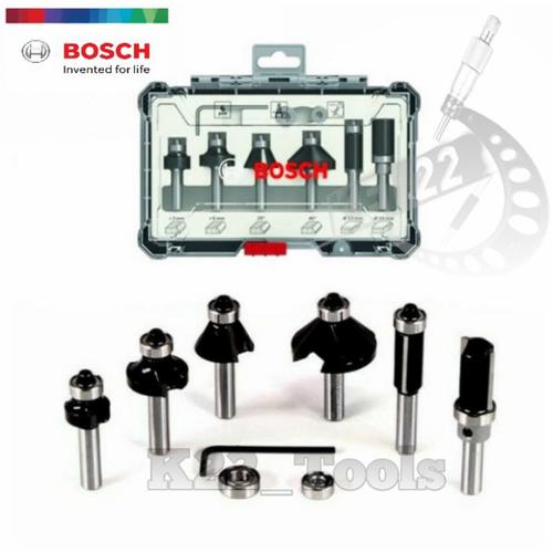 Jual MATA ROUTER BOSCH SET 6 PCS / MATA ROUTER KAYU MESIN PROFIL ...