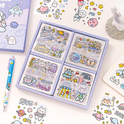 Promo Sticker Cute Stiker Lucu Planet Bear Korean Style Gwiyeo - 200PCS ...