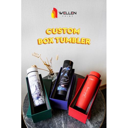 Jual Hard Box Tumbler Custom Print Packaging Hampers Souvenir Termos ...
