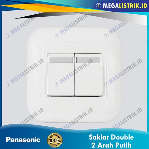 Jual Panasonic Saklar Seri / Double Hotel 2 Arah Wide Series Putih ...