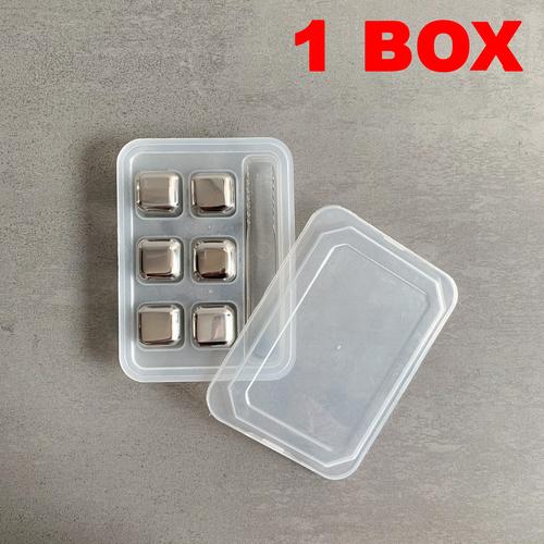 Jual Es Batu Stainless / Reuseable Ice Cube Food Grade - 6 cube - Kab ...