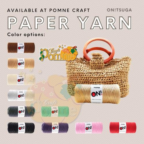 Jual BENANG RAJUT ONITSUGA PAPER YARN / BENANG KERTAS - 7610 (Charcoal ...