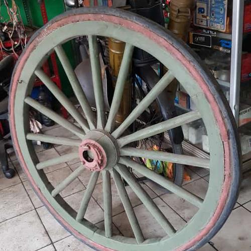 Jual roda delman asli bahan kayu dan besi lebar 105 cm - Kota Tangerang ...