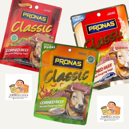 Jual PRONAS CLASSIC CORNED BEEF / CORNED SAPI SACHET 50g - CHILI - Kota ...