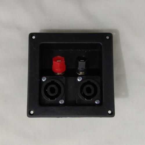 Jual TERMINAL BOX SPEAKER BIDING MERAH DAN HITAM & 2 SOKET SPIKON ...