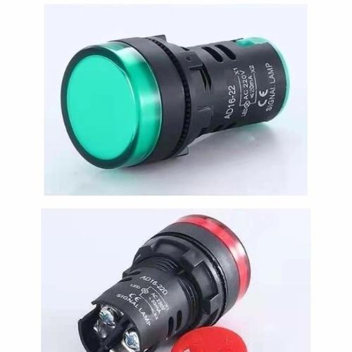 Jual PILOT LAMP PANEL DIREC / LAMPU INDIKATOR PANEL 22MM 220V/PILOT ...