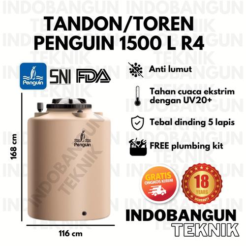 Jual Toren Tangki Tandon Air Penguin 1500 Liter TB 160 R4 Anti Lumut ...