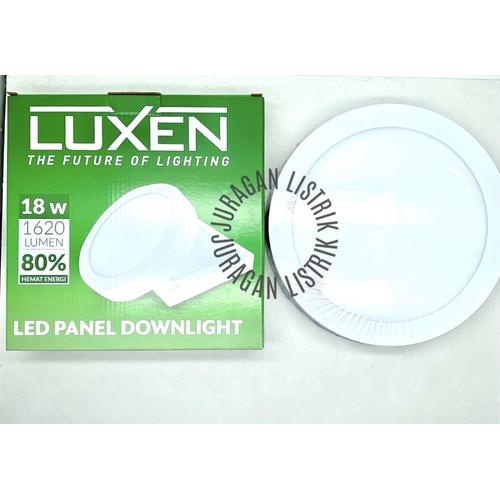 Jual LAMPU LED PANEL LUXEN 18W 18 W 18WATT 18 WATT OUTBOW OB BULAT ...
