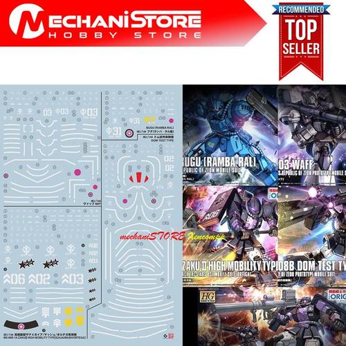 Jual Water Decal HG BUGU WAFF DOM ZAKU by EVO SIMP EVOLUTION STUDIO - Kab. Bandung ...