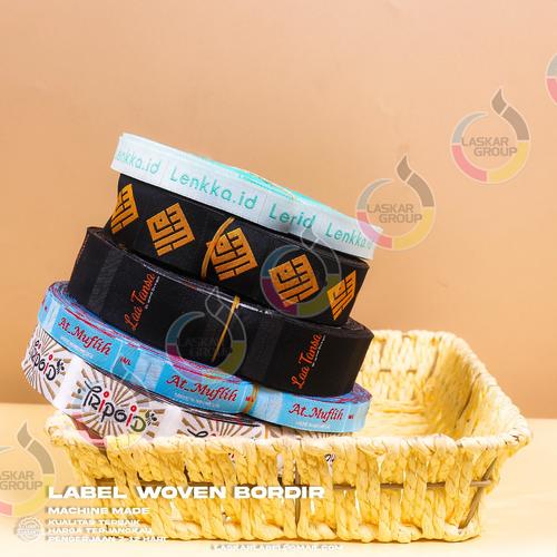 Jual woven bordir damask label woven ,label baju label hijab label ...