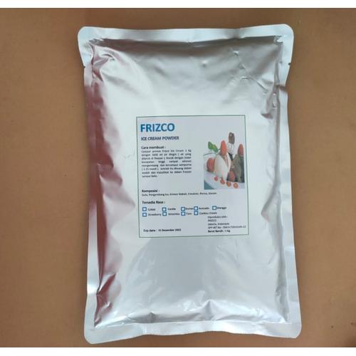 Jual KELAPA Ice Cream Frizco 1kg Bubuk Es Krim FRIZCO COCONUT 1000gr ...