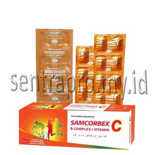 Jual Vitamin C dan B Komplex (Multivitamin) Samcorbex 10 Kaplet - Kota ...