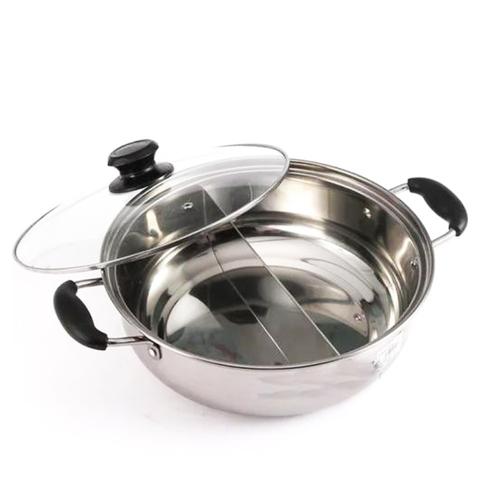 Jual Maxim Panci shabu sekat 2/Panci Suki sekat 2 Stainless diameter ...