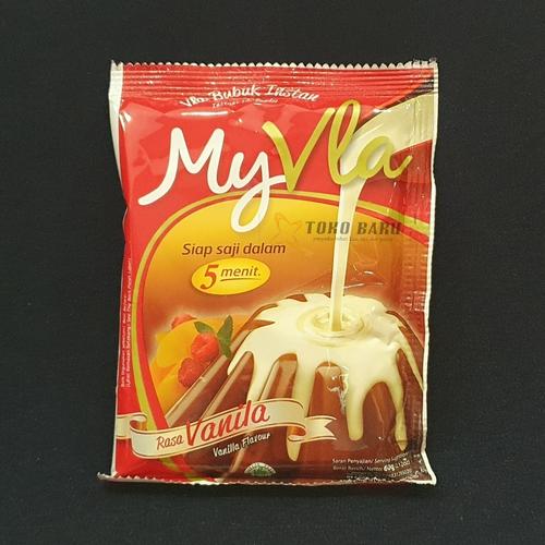 Jual Fla instant MY VLA rasa vanilla isi 60gr per bungkus - Kota ...