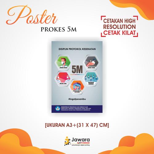 Jual CETAK POSTER PROKES 5 M CUSTOM TERMURAH FREE DESIGN - Kota Malang ...
